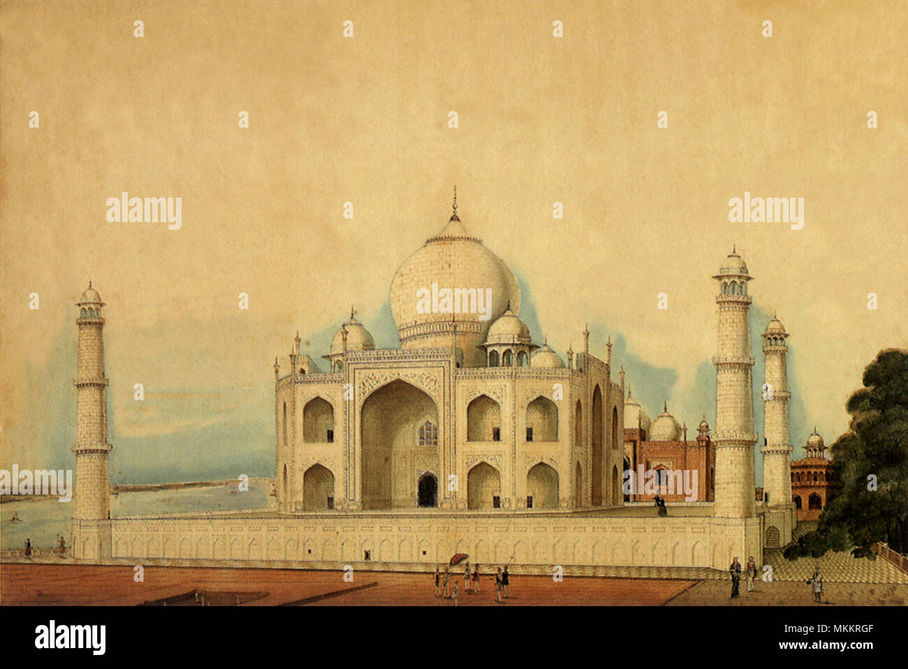 View of Taj Mahal Stock Photo - Alamy