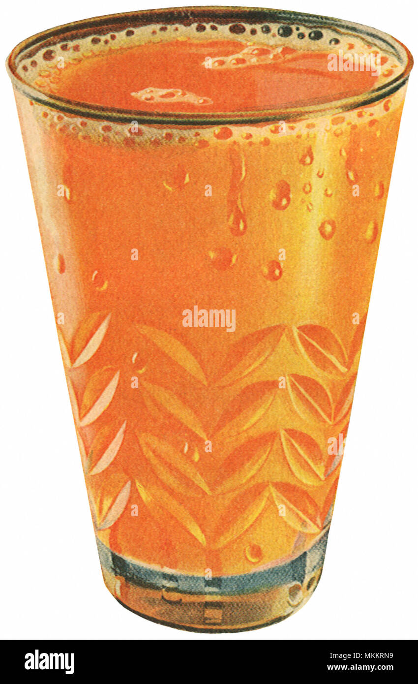 Cold Glass of Juice Stock Photo - Alamy