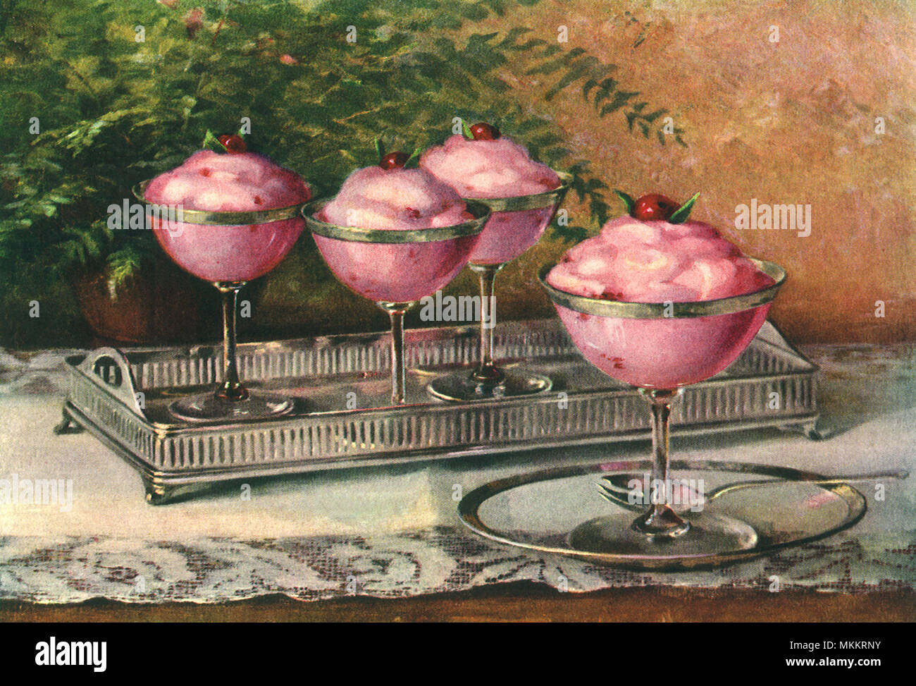 Fluffy Cherry Whip Stock Photo - Alamy