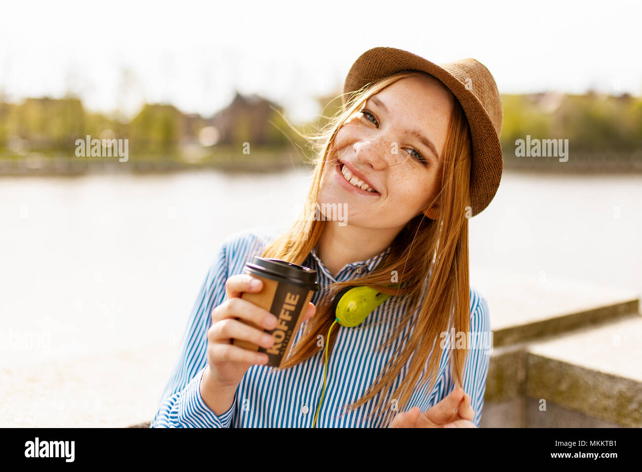 Young red haired girl Stock Photo - Alamy