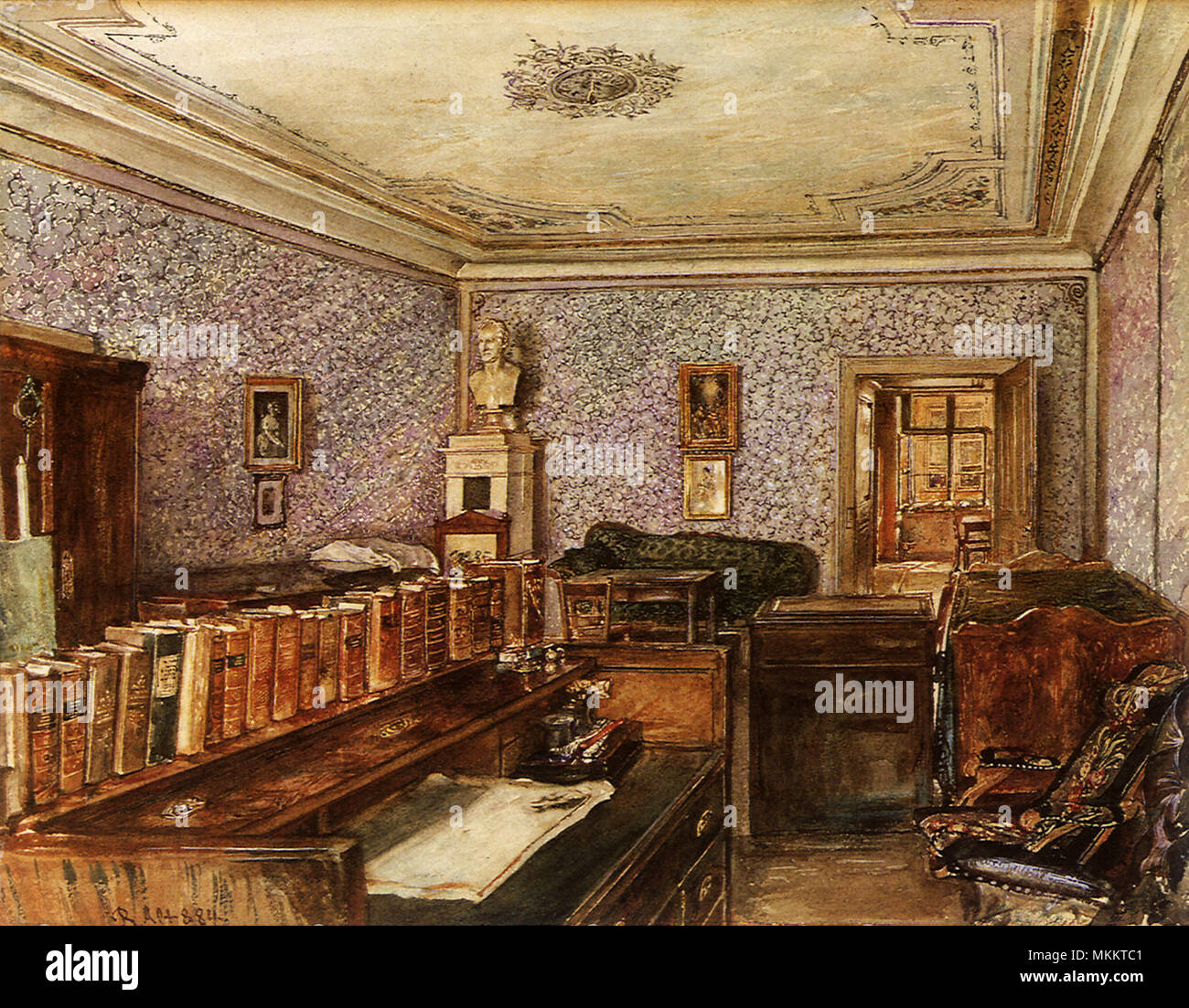 Interior of poets home hi-res stock photography and images - Alamy
