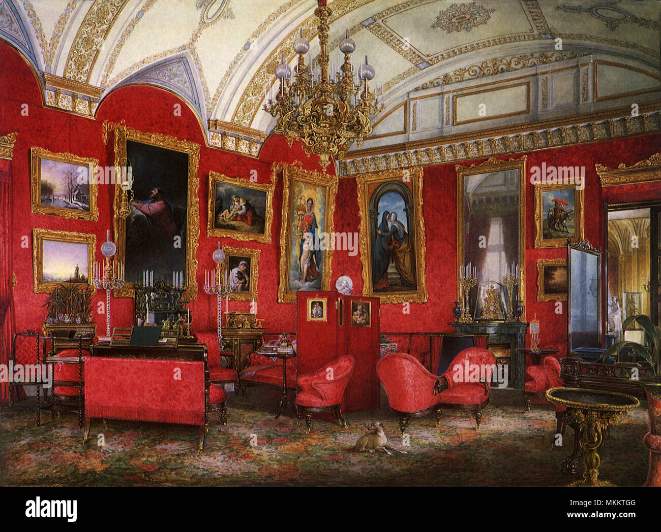 Winter Palace Salon Stock Photo - Alamy