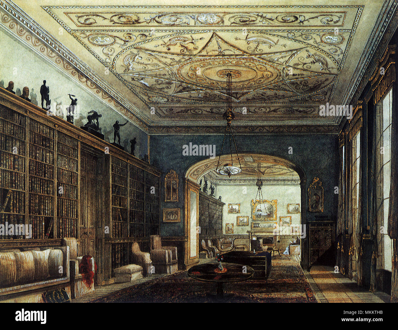 English manor house interiors hi-res stock photography and images - Alamy