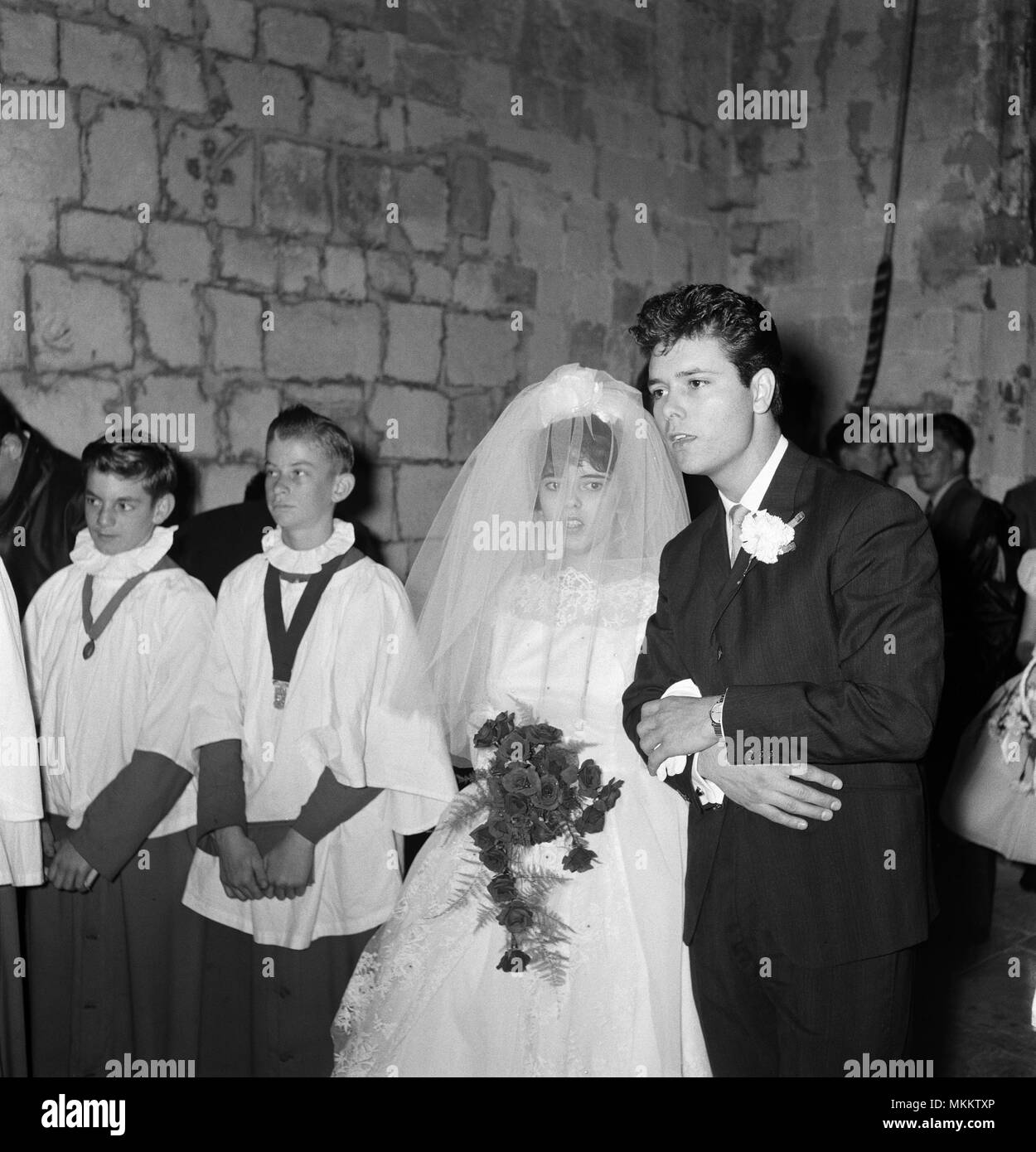 The wedding of Donella Webb, sister of Cliff Richard. Pictured, the ...