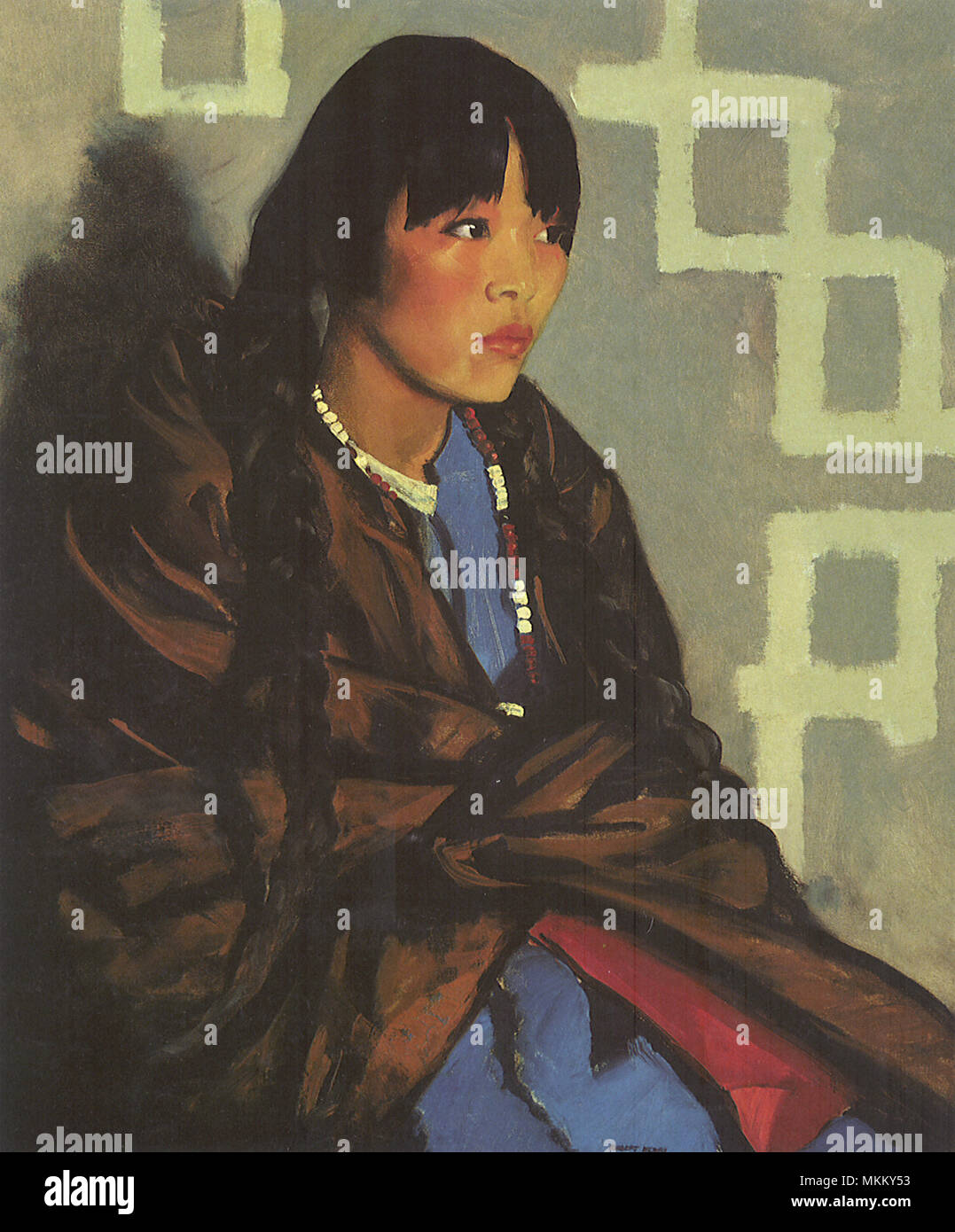 Native American Girl Stock Photo - Alamy