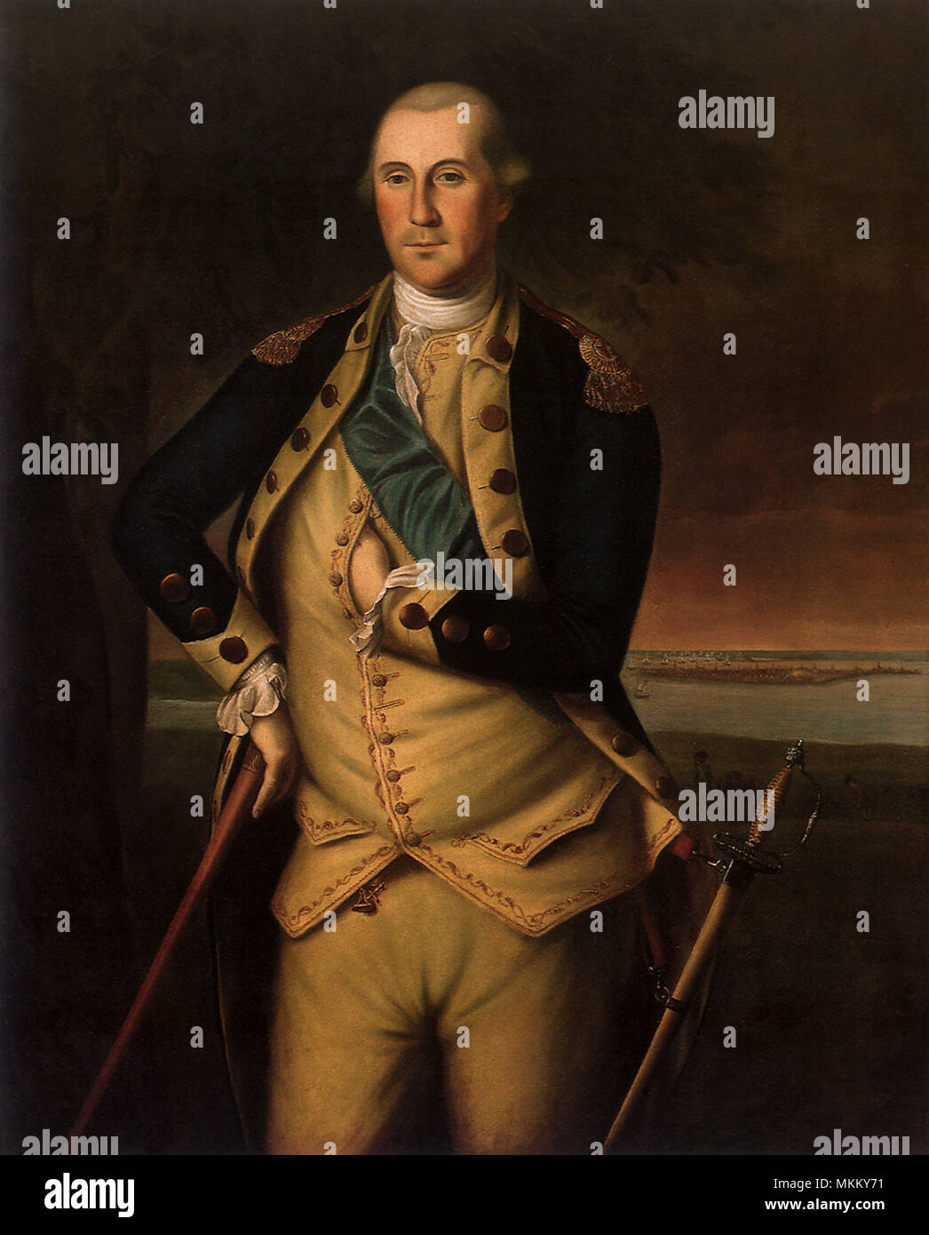 George Washington 1776 Stock Photo - Alamy
