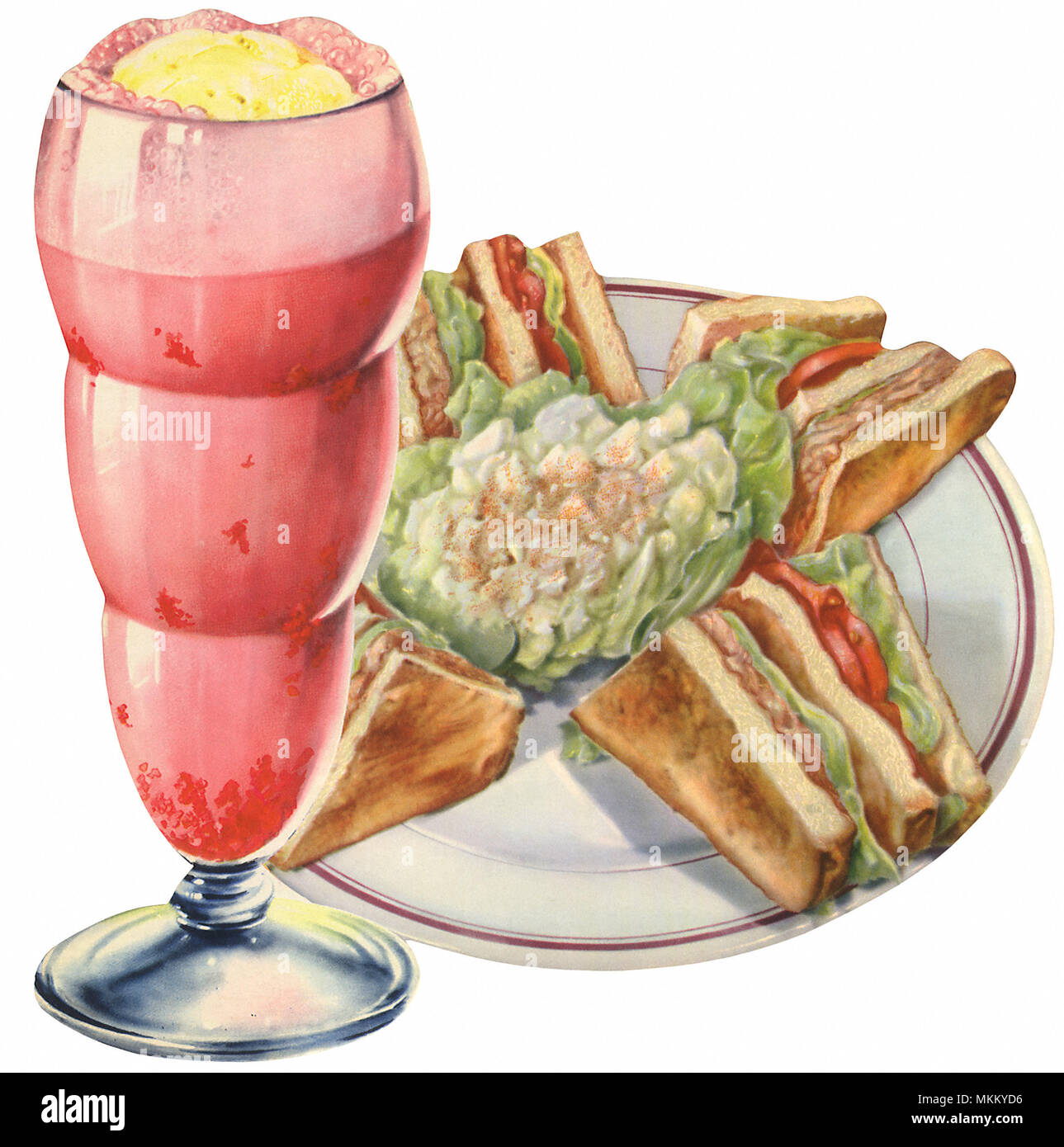 Shake and Sandwiches Stock Photo - Alamy