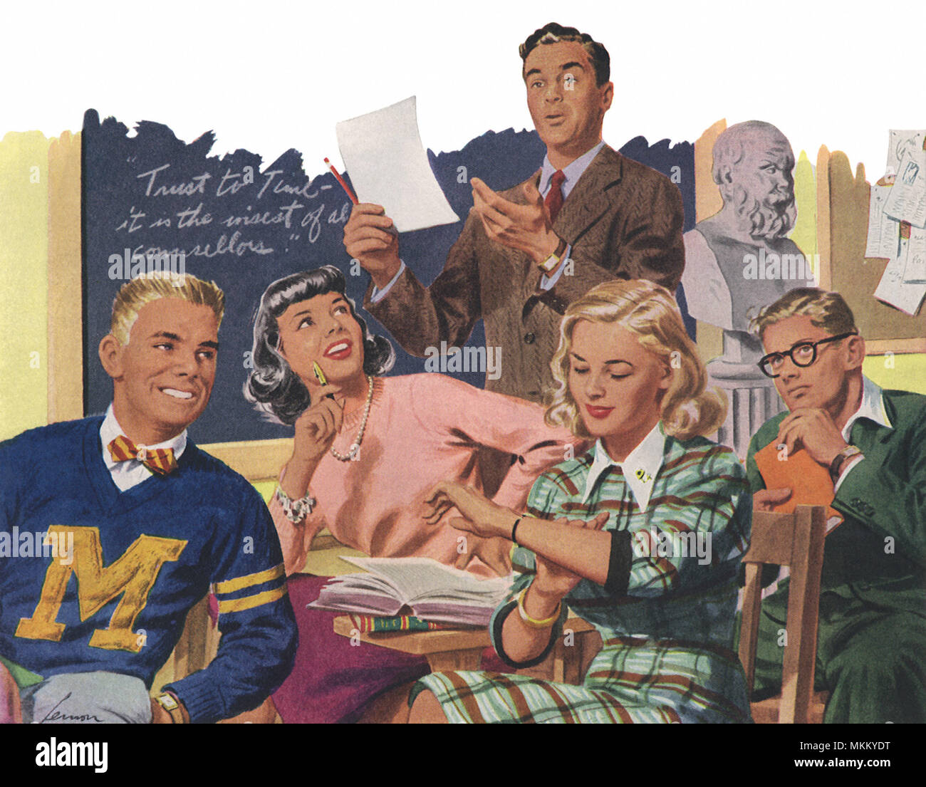 Classroom scene hi-res stock photography and images - Alamy