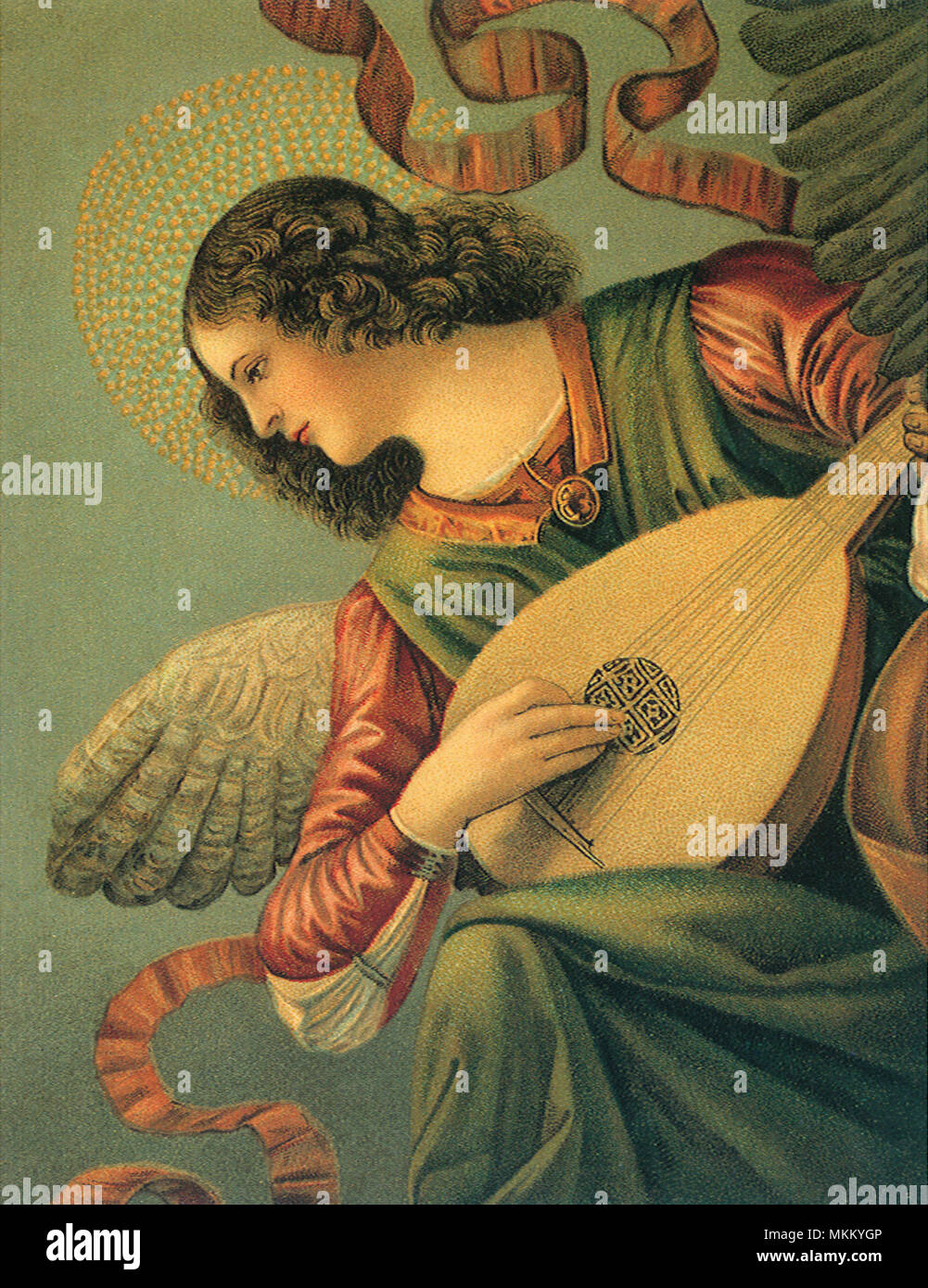 Cherubs lute hi-res stock photography and images - Alamy