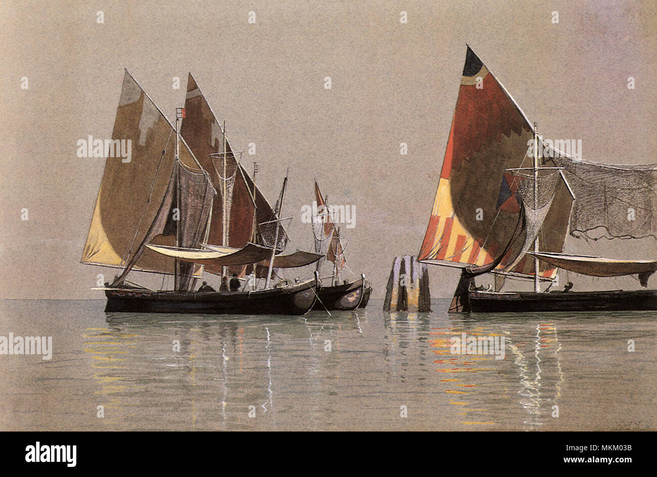 Italian Boats, Venice Stock Photo - Alamy