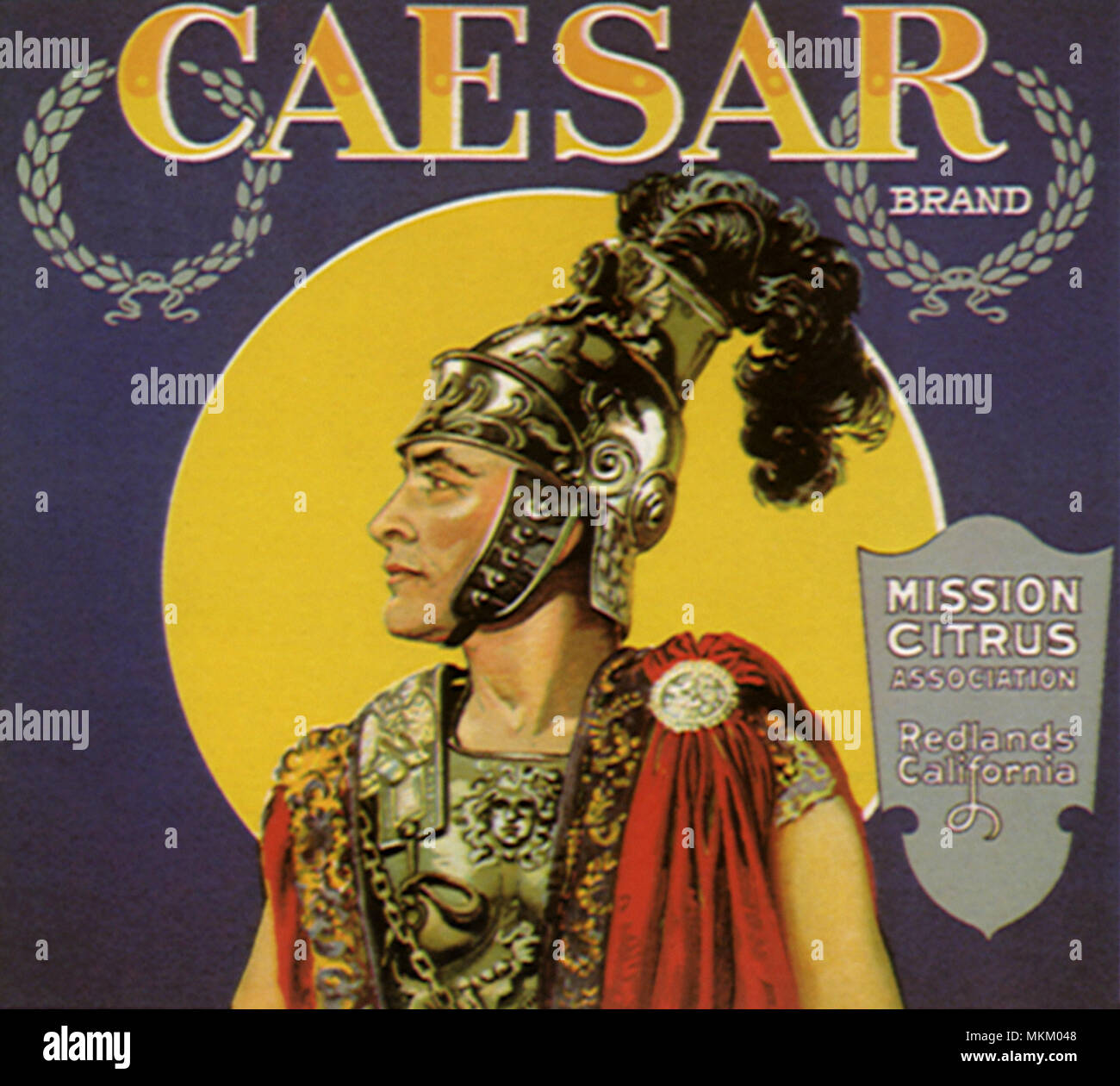 Caesar in Armor, Helmet Stock Photo - Alamy