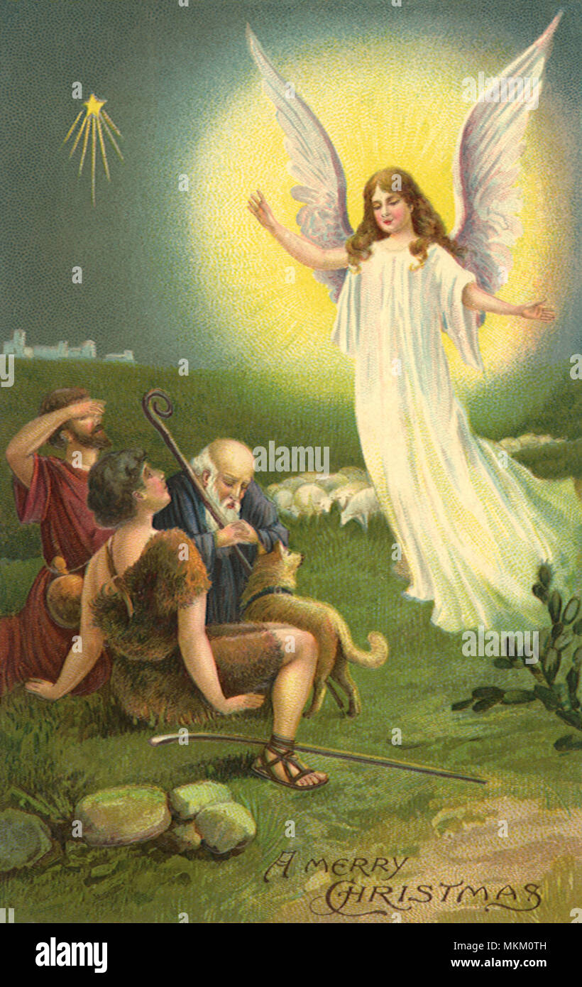 Angels appearing to the shepherds hi-res stock photography and images ...