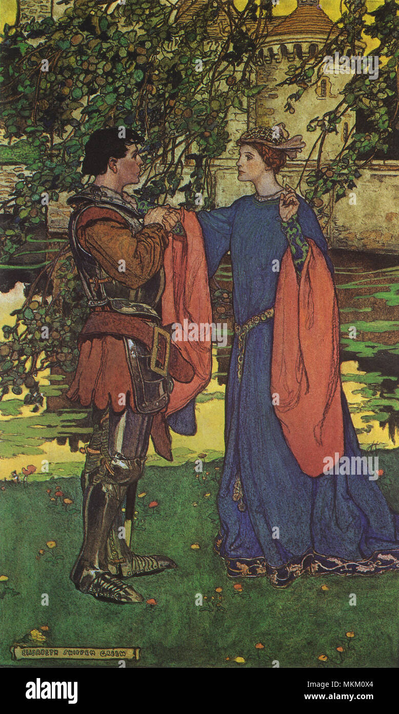 Knight And Lady Painting
