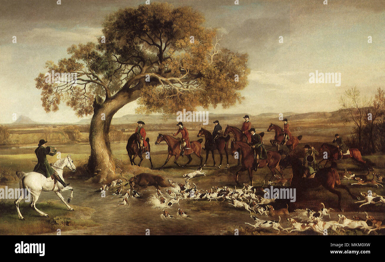 Party of Hunters Stock Photo - Alamy