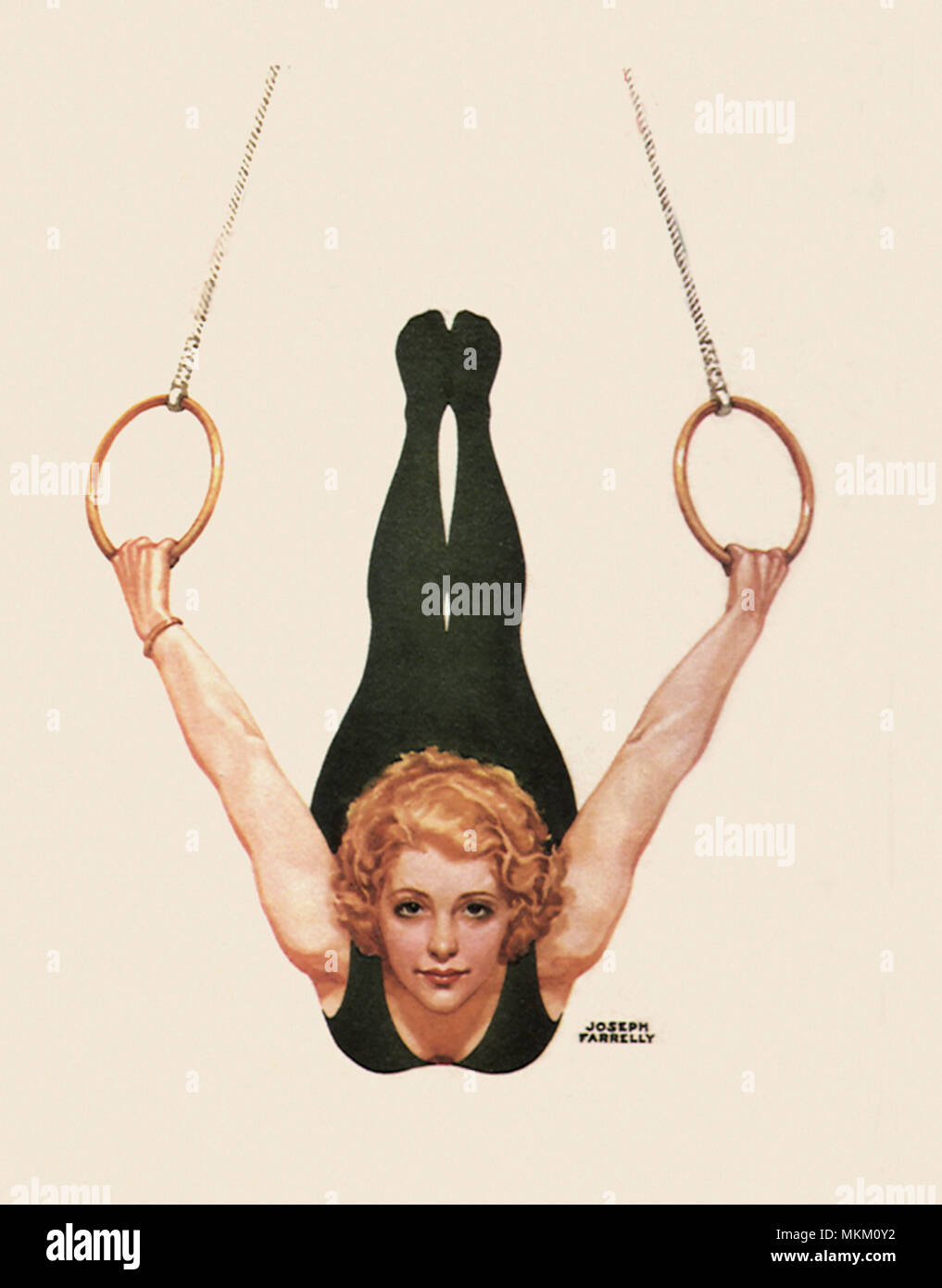 Female gymnast rings hi-res stock photography and images - Alamy