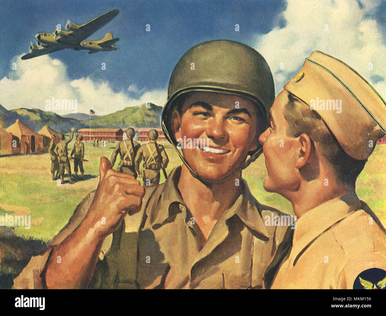 Soldier And Officer Stock Photo Alamy