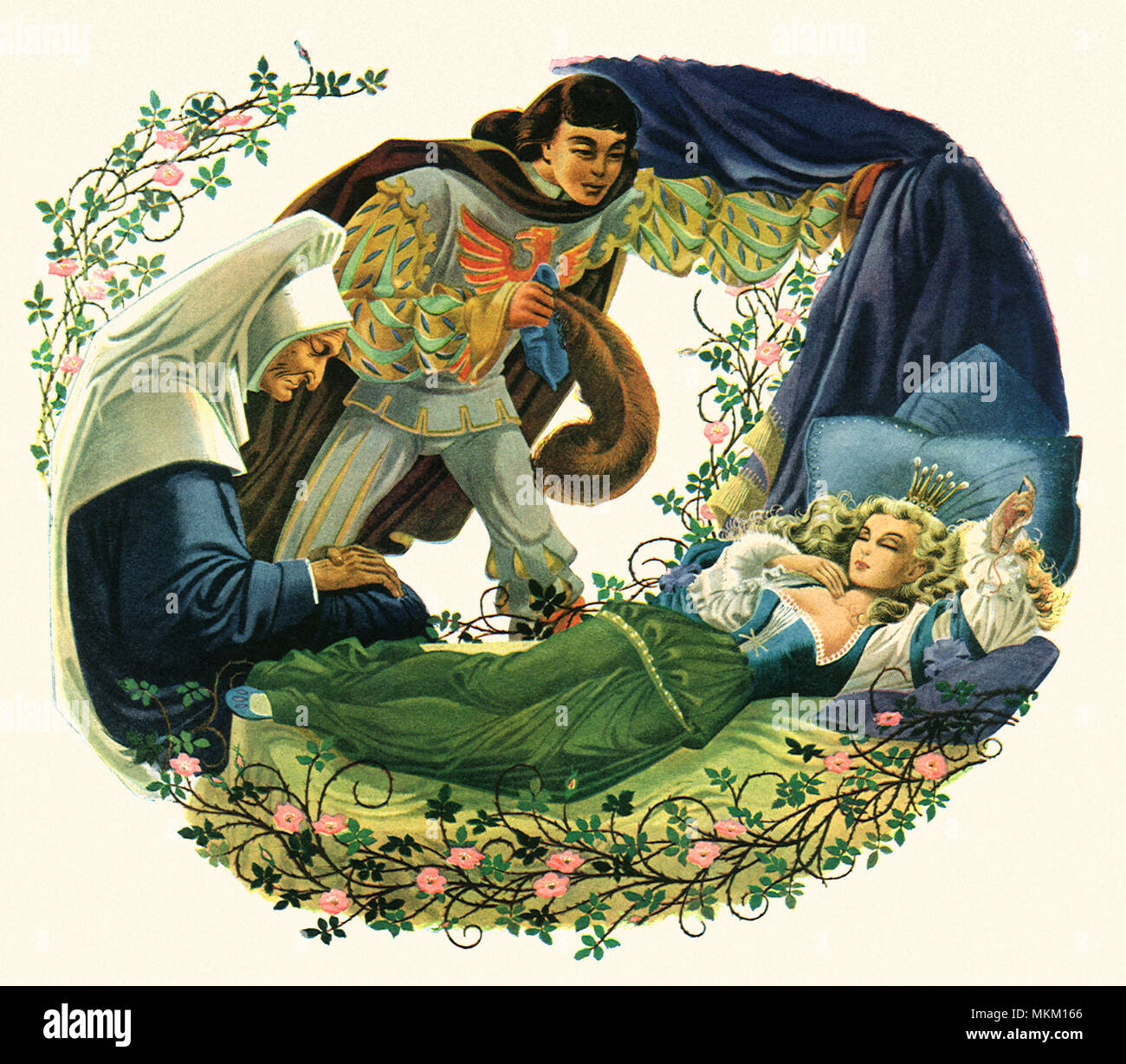 Princess Asleep, Prince Stock Photo - Alamy