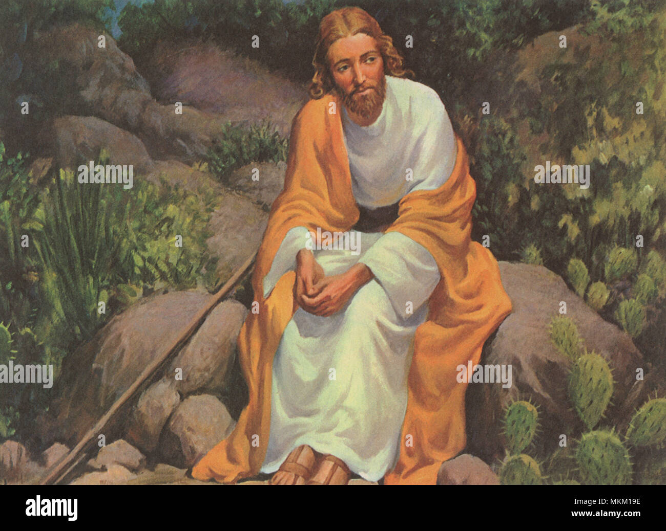 Jesus in wilderness hi-res stock photography and images - Alamy