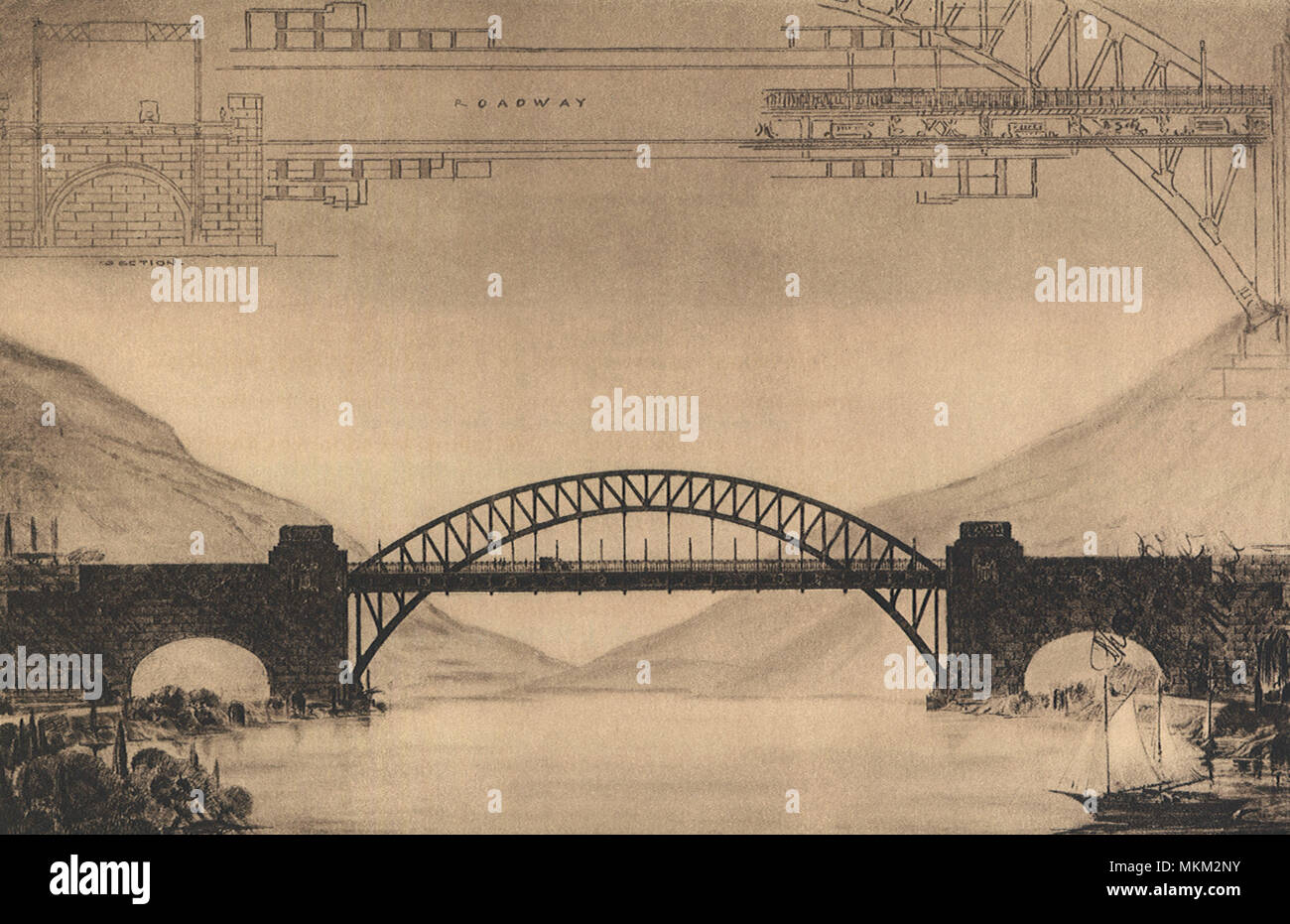 Steel Bridge Design Stock Photo - Alamy