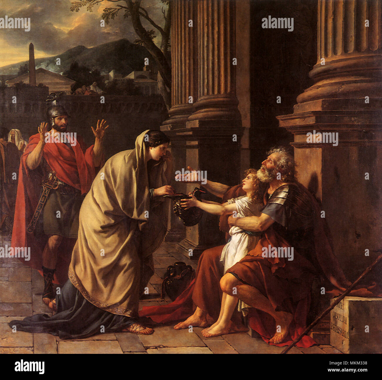 Belisarius Begging 1781 Stock Photo - Alamy