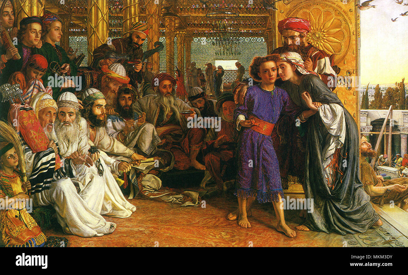 Holy Family in Temple Stock Photo - Alamy