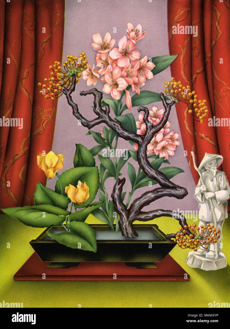 Miniature Floral Tree Stock Photo - Alamy