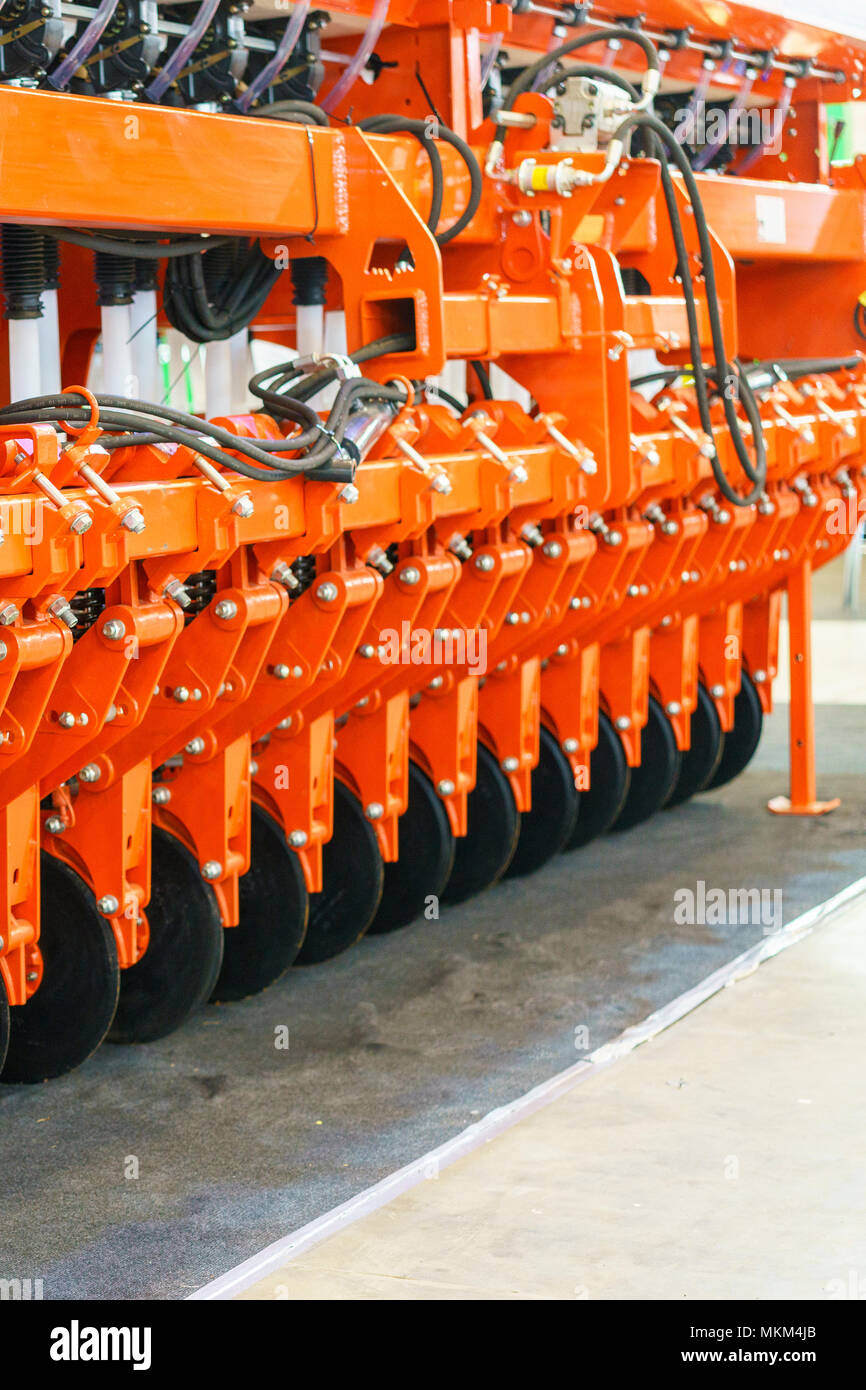 Agricultural machinery. Disk Seeder. Agricultural machinery in ...