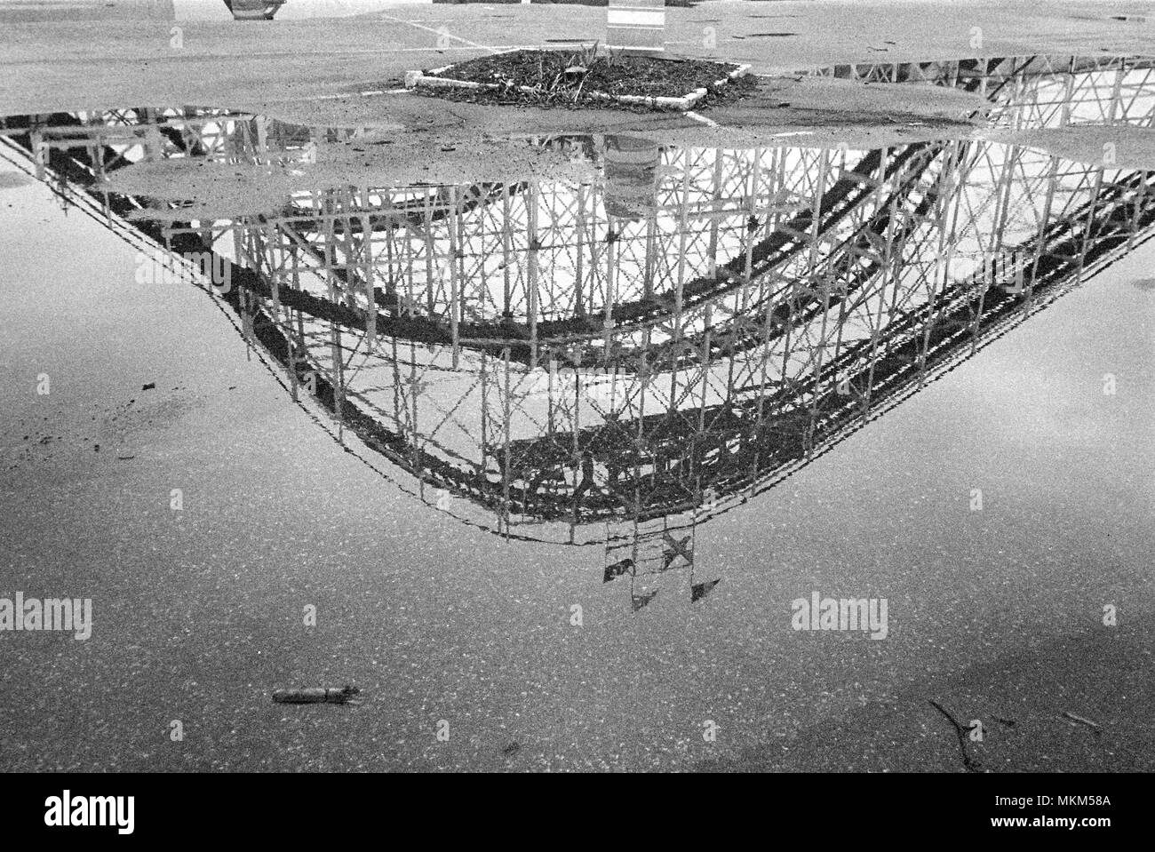 The Cyclone roller coaster at Coney Island, Brooklyn, New York , United ...