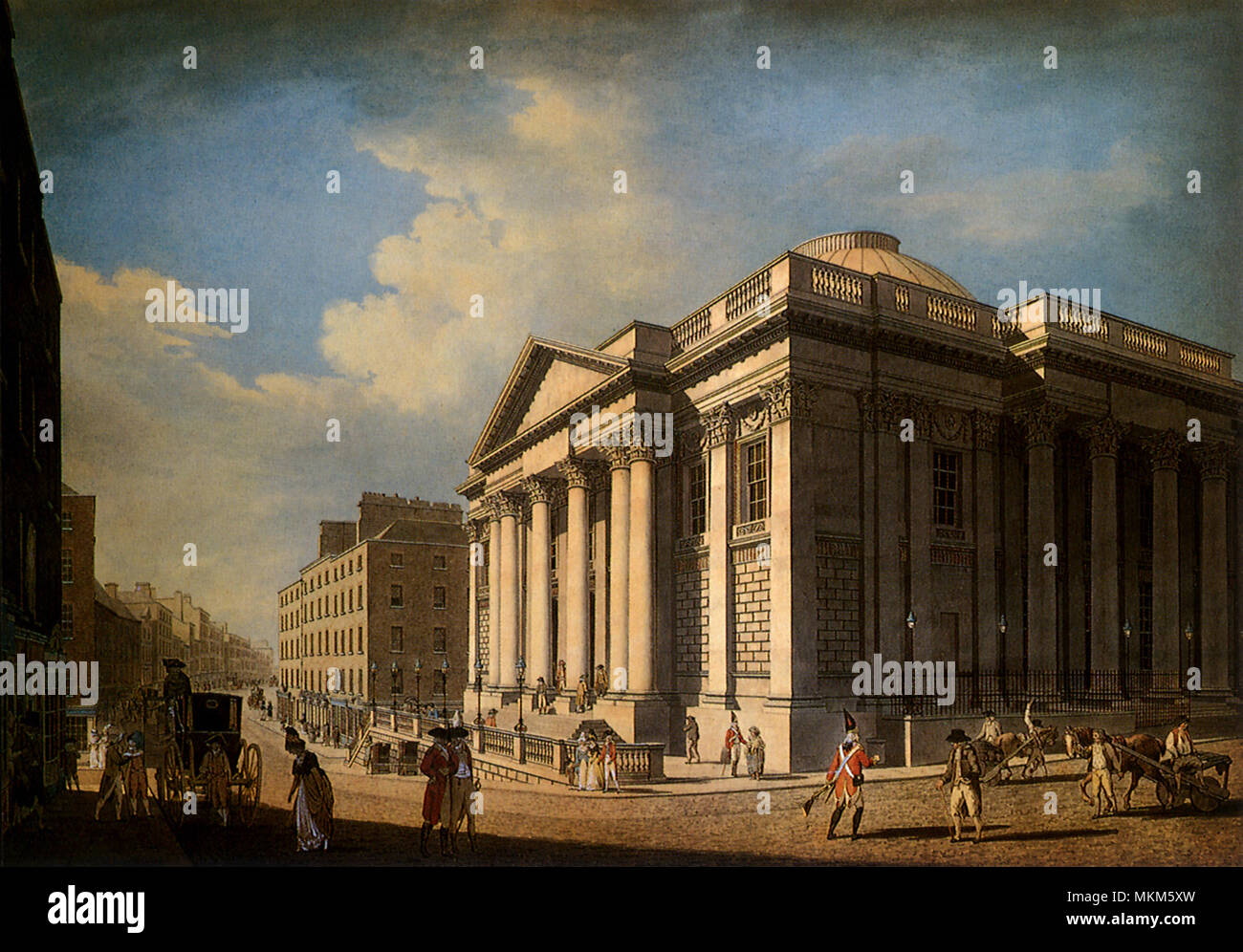 Exchange Building. Dublin. 1800 Stock Photo - Alamy