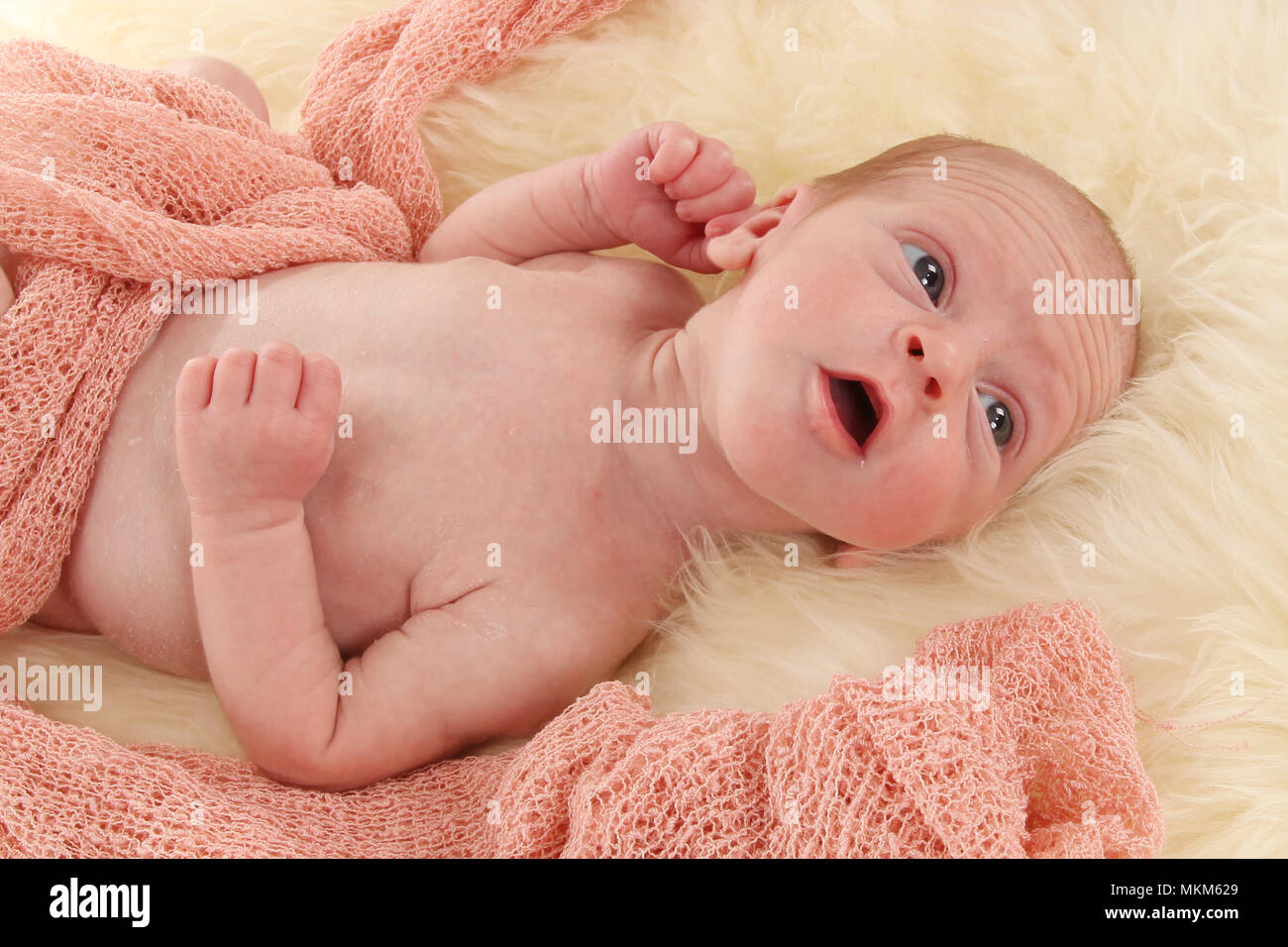 13 day old baby girl Stock Photo - Alamy