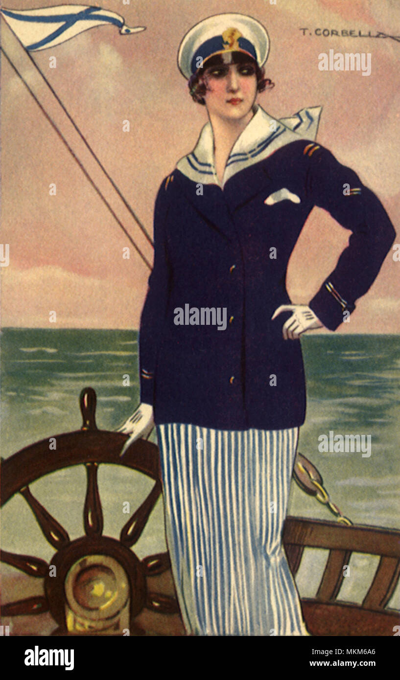 Woman sailor vintage hi-res stock photography and images - Alamy