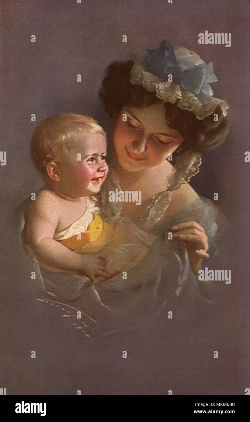 Mother and Infant Son Stock Photo - Alamy