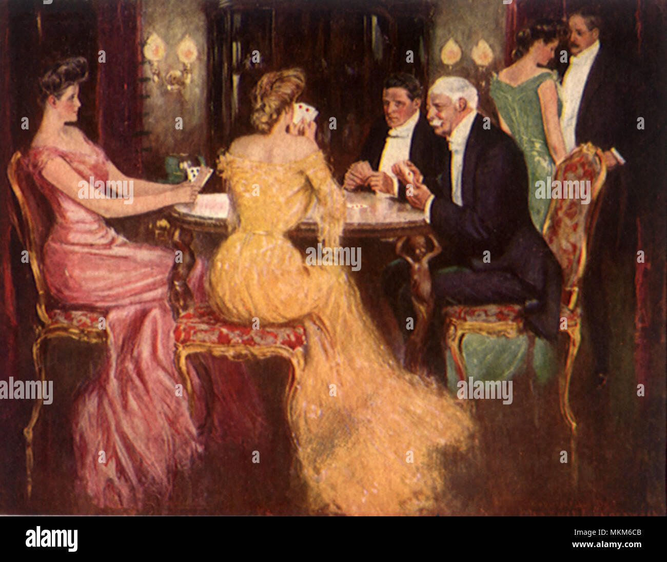 Ladies playing cards hi-res stock photography and images - Alamy