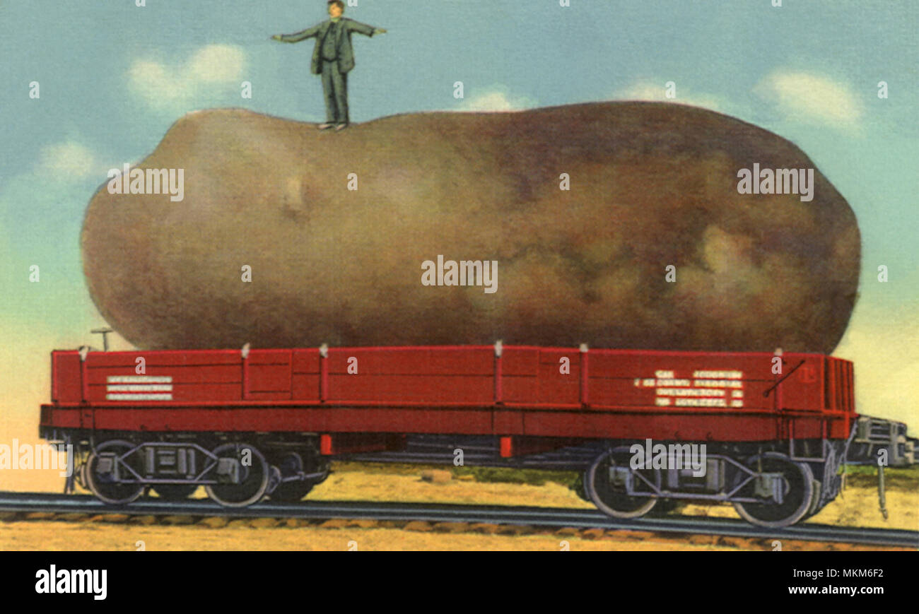 Man on Potato Stock Photo - Alamy