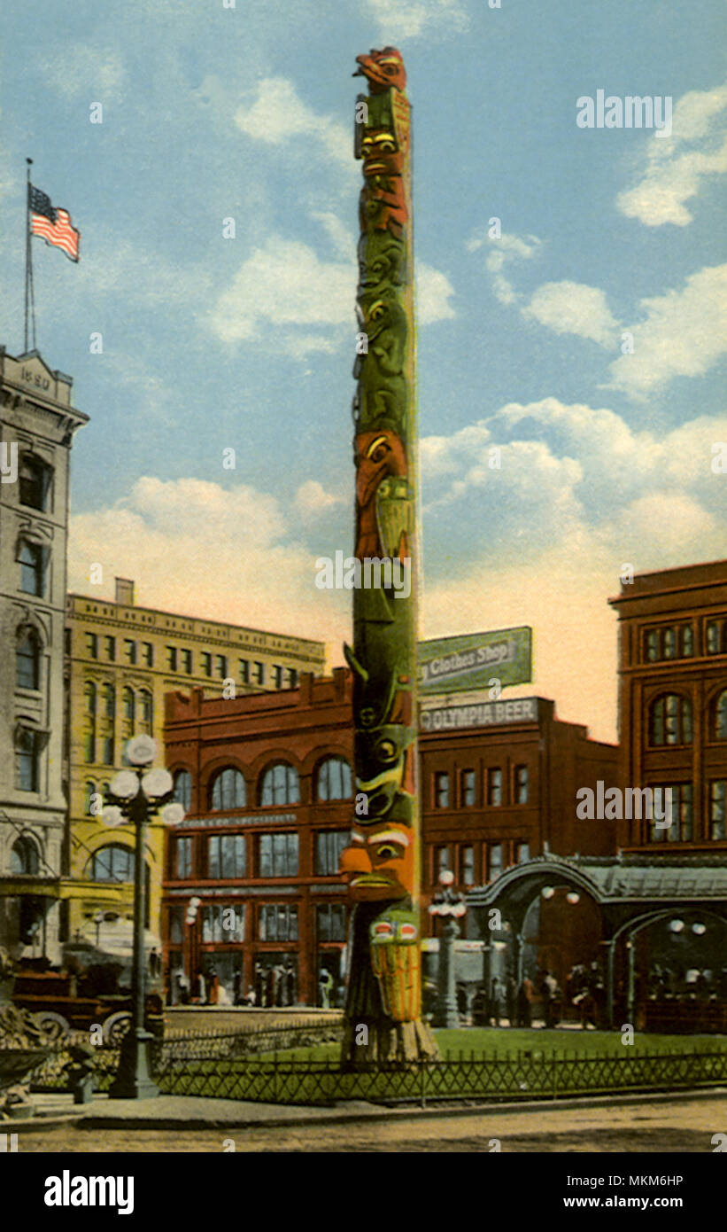 Totem pole washington hi-res stock photography and images - Alamy