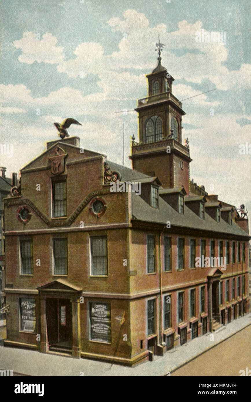 Old state house boston illustration hi-res stock photography and images ...