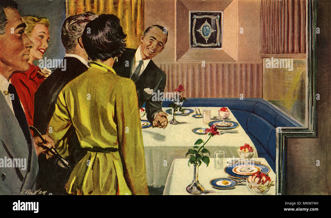 Seated By Maître d' Stock Photo - Alamy