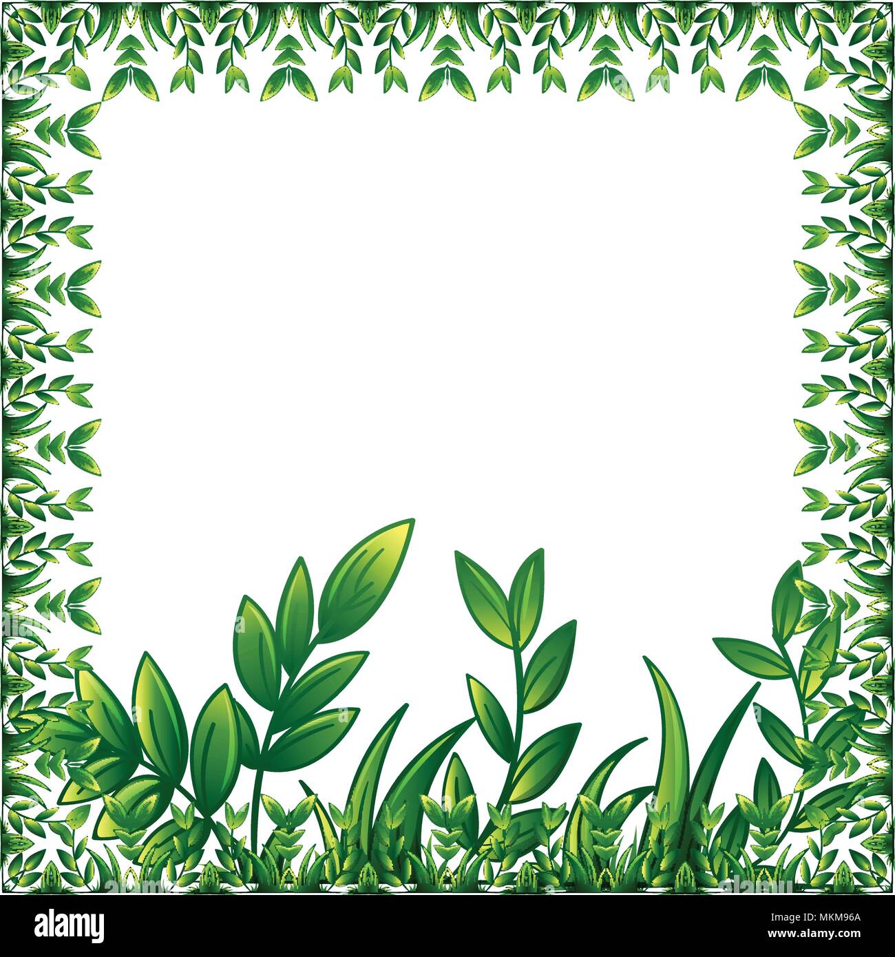Plants frame Stock Vector Images - Alamy