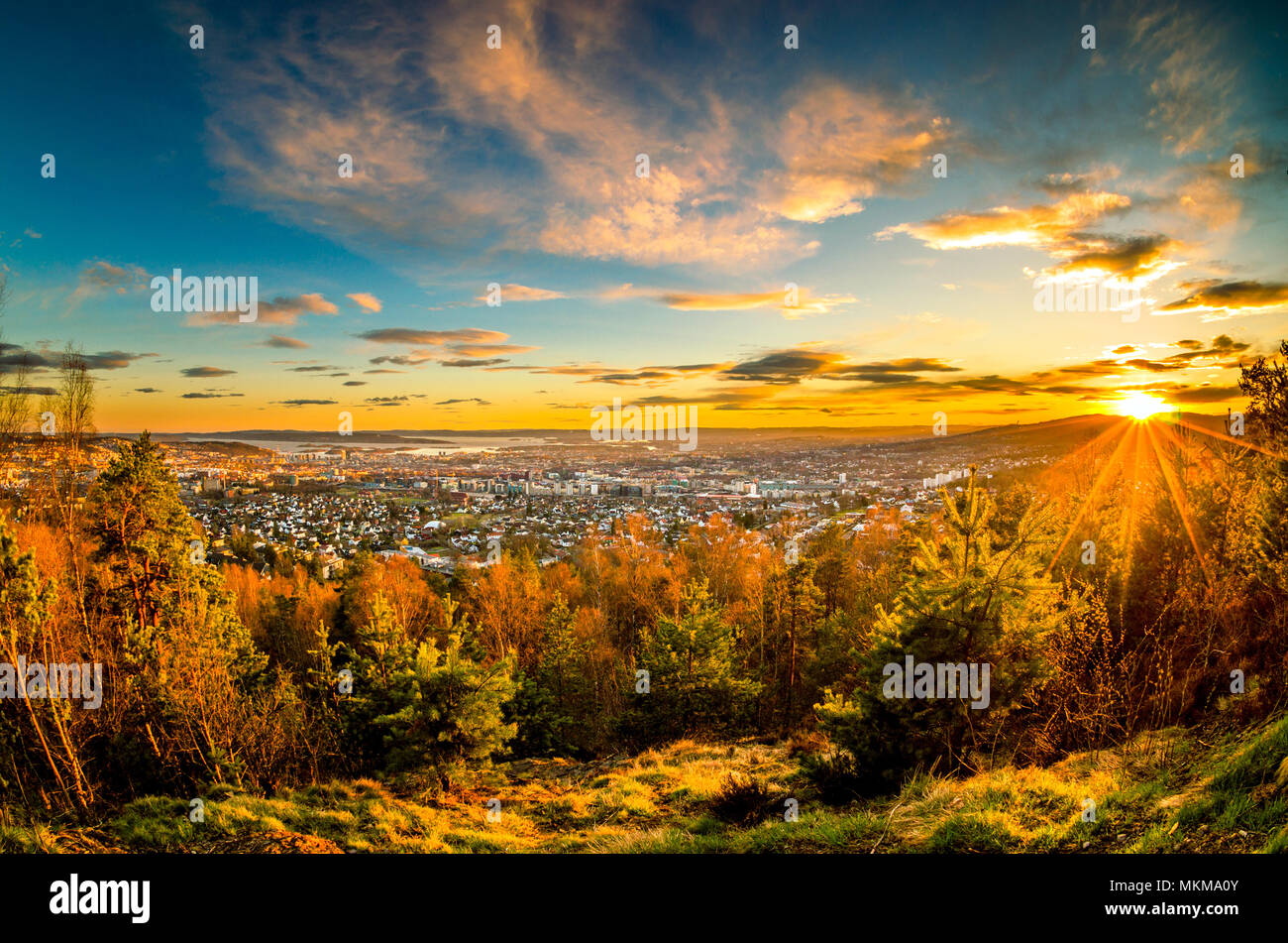 Oslo in the sunset hi-res stock photography and images - Alamy