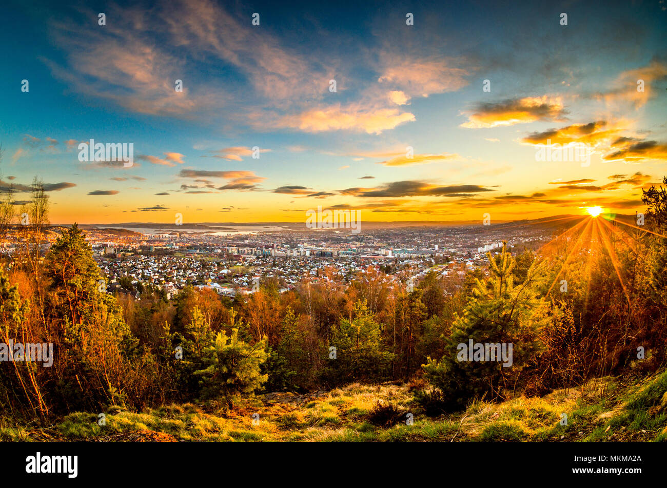 Oslo in the sunset hi-res stock photography and images - Alamy
