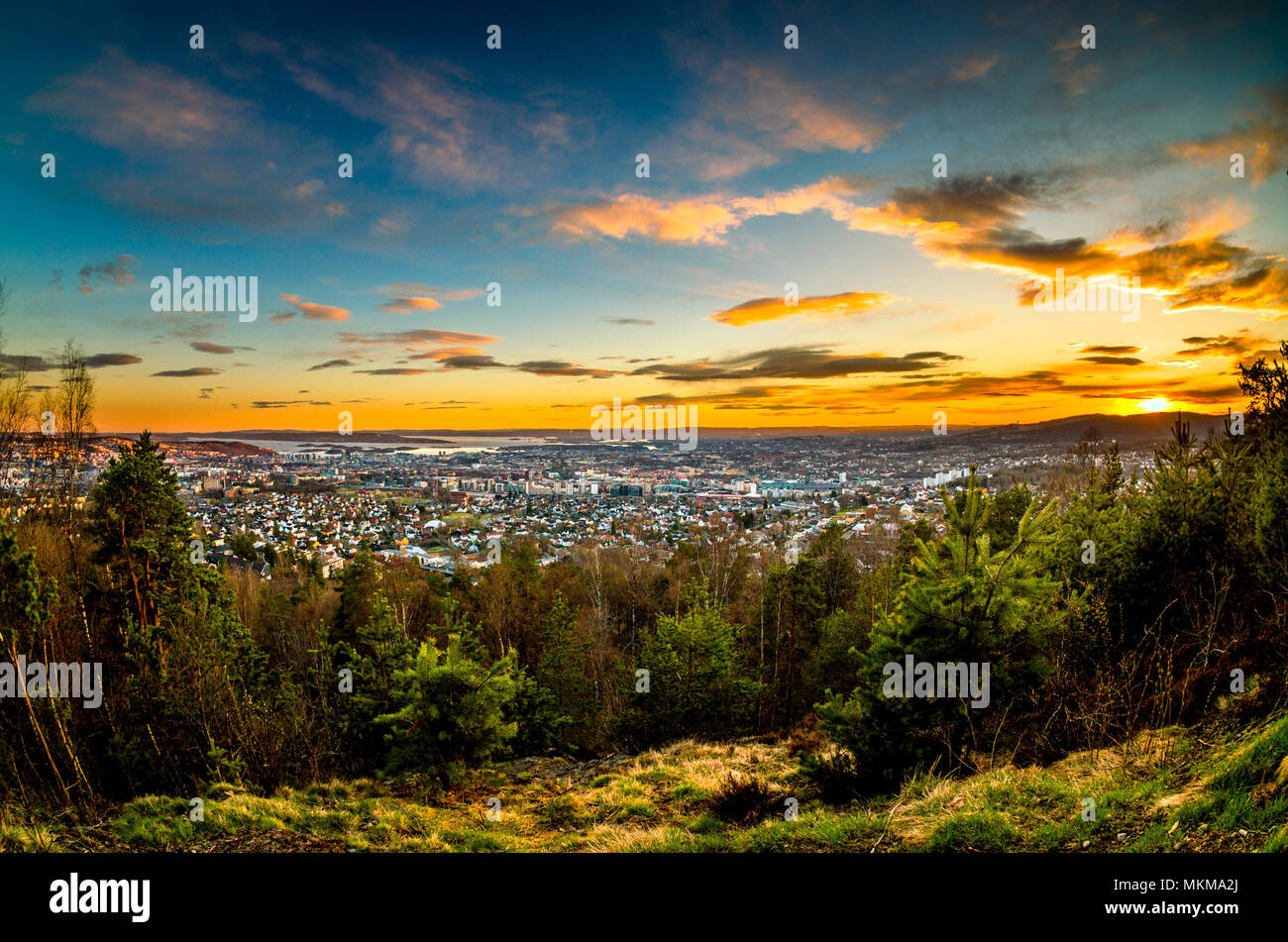Oslo in the sunset hi-res stock photography and images - Alamy