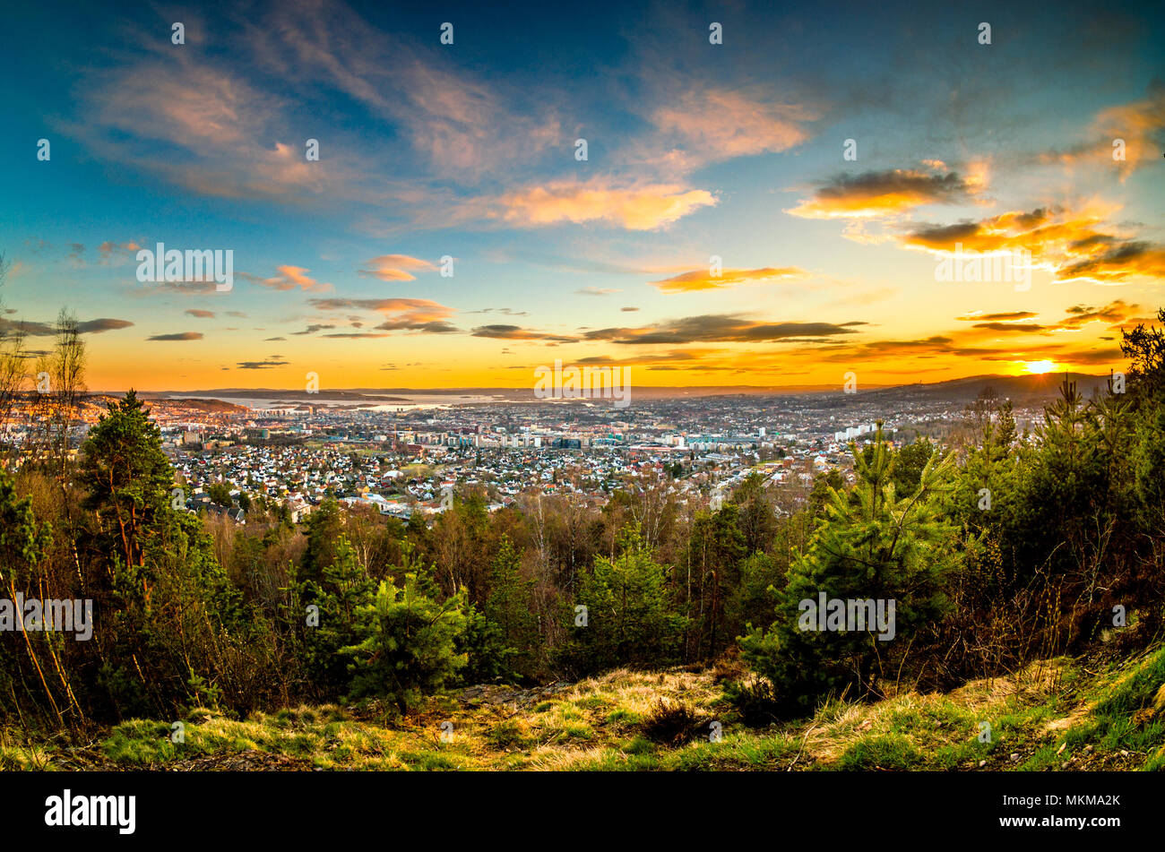 Oslo in the sunset hi-res stock photography and images - Alamy