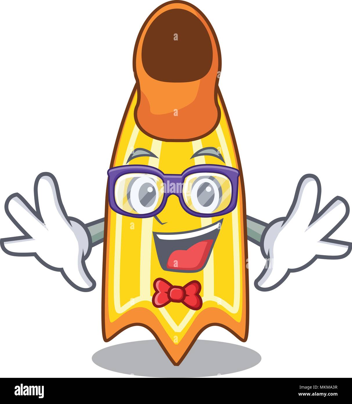 Geek swim fin character cartoon Stock Vector Image & Art - Alamy