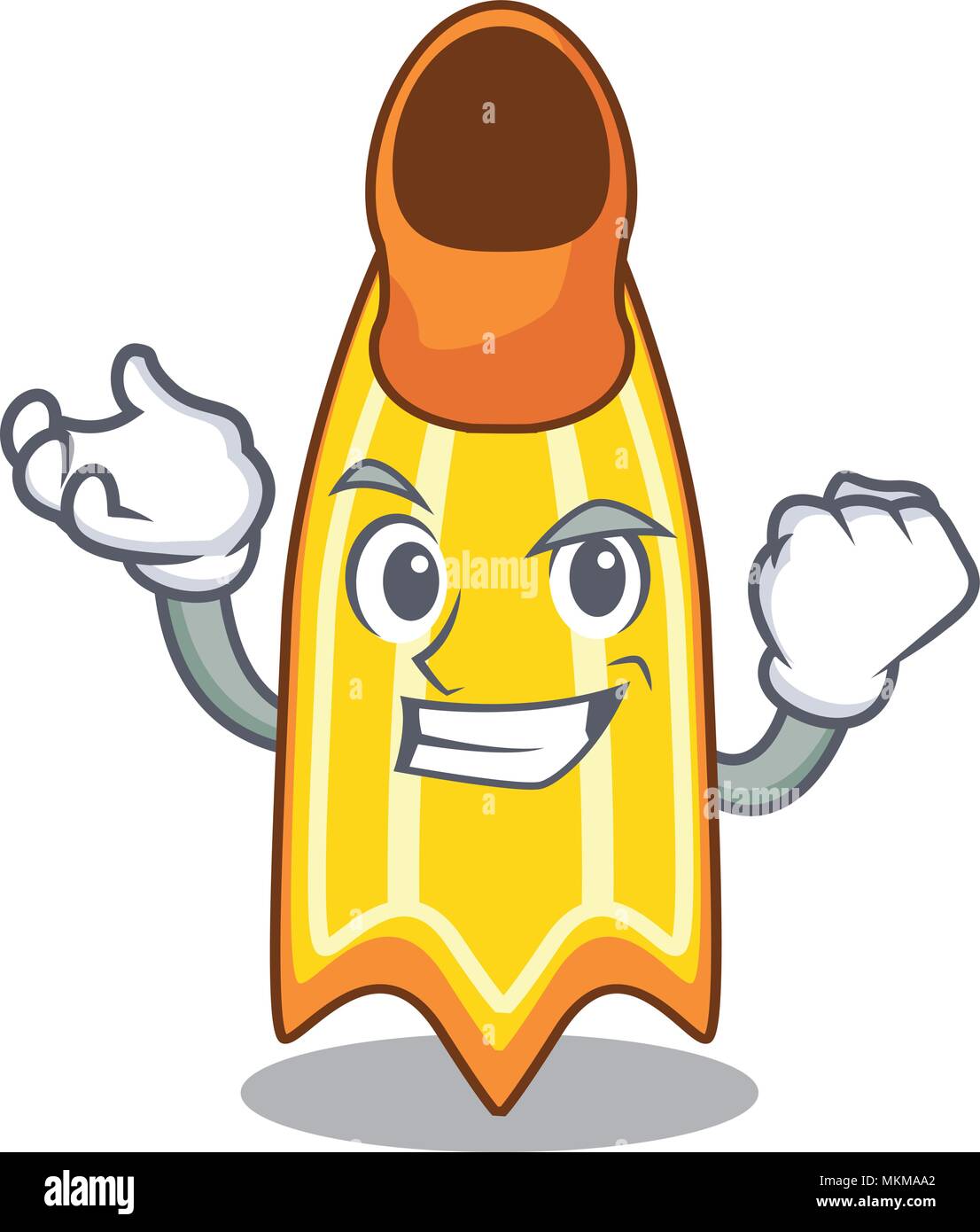 Successful swim fin character cartoon Stock Vector Image & Art - Alamy