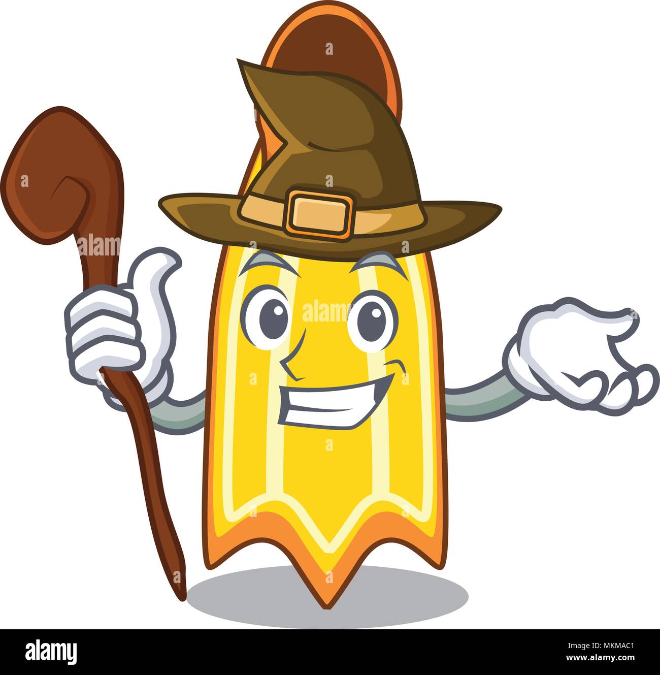Witch swim fin mascot cartoon Stock Vector Image & Art - Alamy