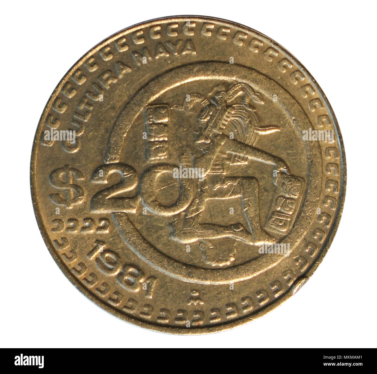 20 peso coin mexico hi-res stock photography and images - Alamy