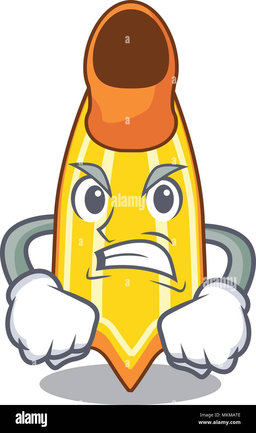 Angry swim fin mascot cartoon Stock Vector Image & Art - Alamy