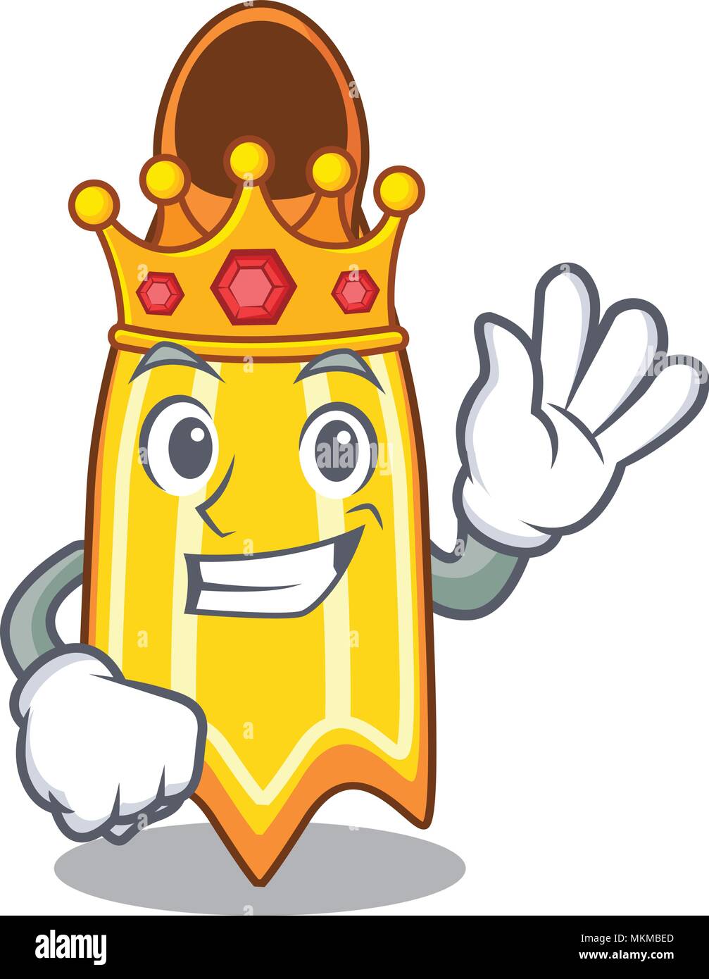 King swim fin mascot cartoon Stock Vector Image & Art - Alamy