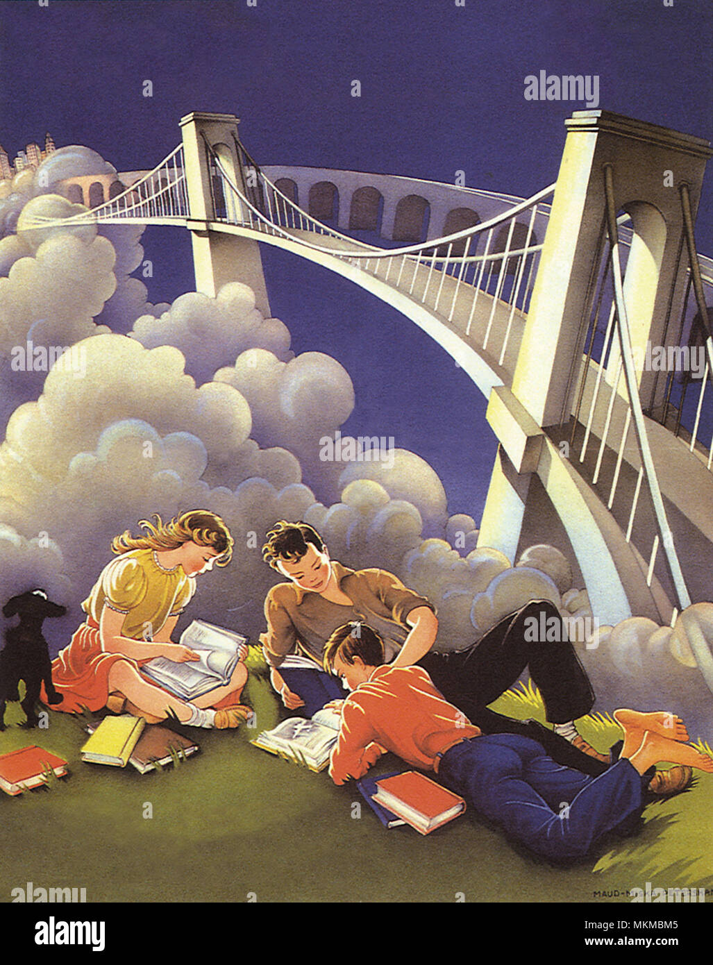 Books are Bridges Stock Photo - Alamy