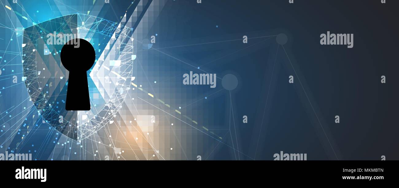 Technology security concept. Modern safety digital background ...